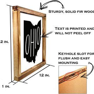 Wall Decor | New Rustic Farmhouse State Sign Ohio | Poshmark